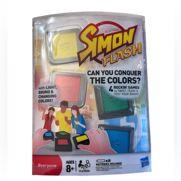 Hasbro | Other | Hasbro Simon Flash Game Vibrant Colors Retro New ...